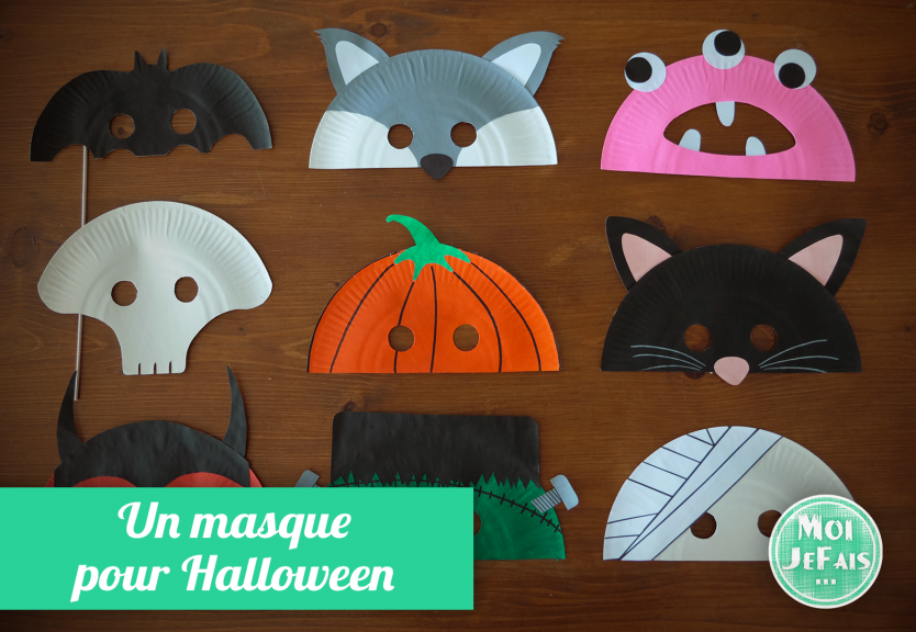 9 idées de masques pour Halloween à faire soi-même